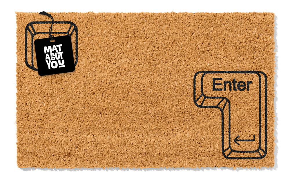 Enter & Esc Key Doormat – Geeky Computer Welcome Mat | Mat About You